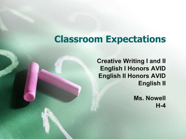 Classroom Expectations | PPT