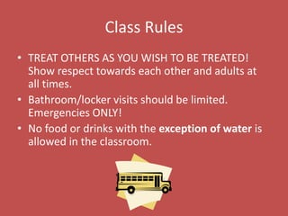 Classroom expectations | PPT
