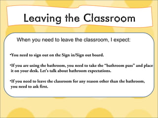 Classroom expectations | PPT