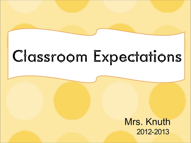 Classroom expectations | PPT