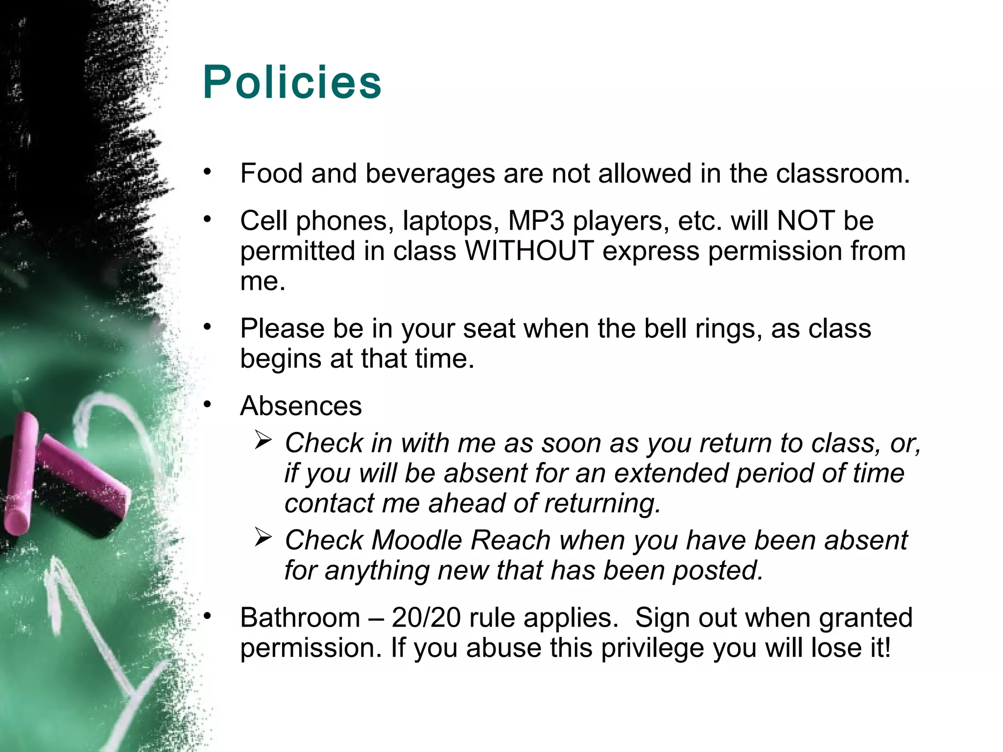 Classroom expectations | PPT