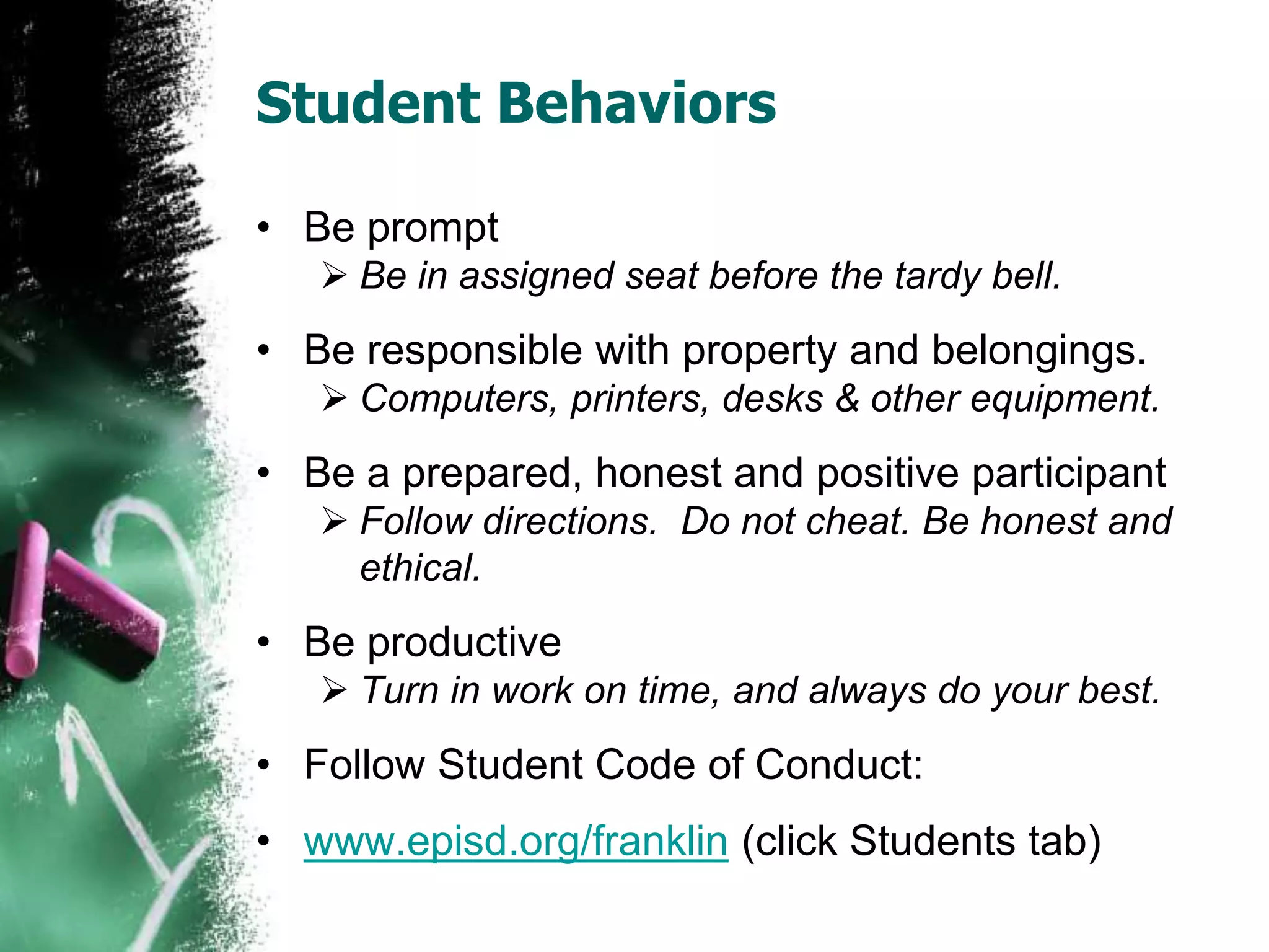 Computer Lab Expectations | PPT