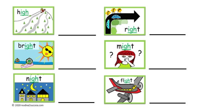 Teaching Kids at Home Long i spelling patterns igh, i_e, ie, y and i | PDF