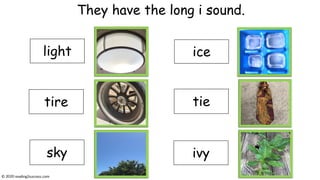 Teaching Kids at Home Long i spelling patterns igh, i_e, ie, y and i | PDF