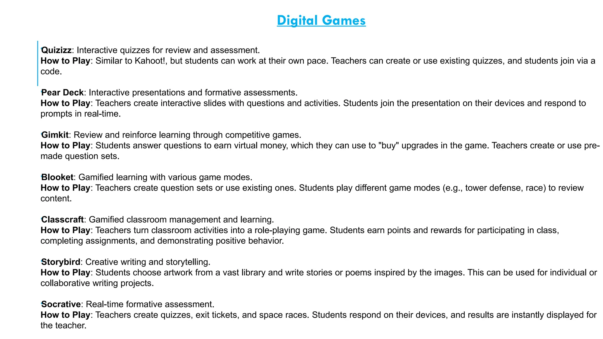 Classroom games for teachers to implement.pptx