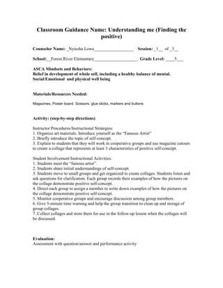 Classroom_Guidance_lesson plans-Completed.doc | Educational Assessment ...