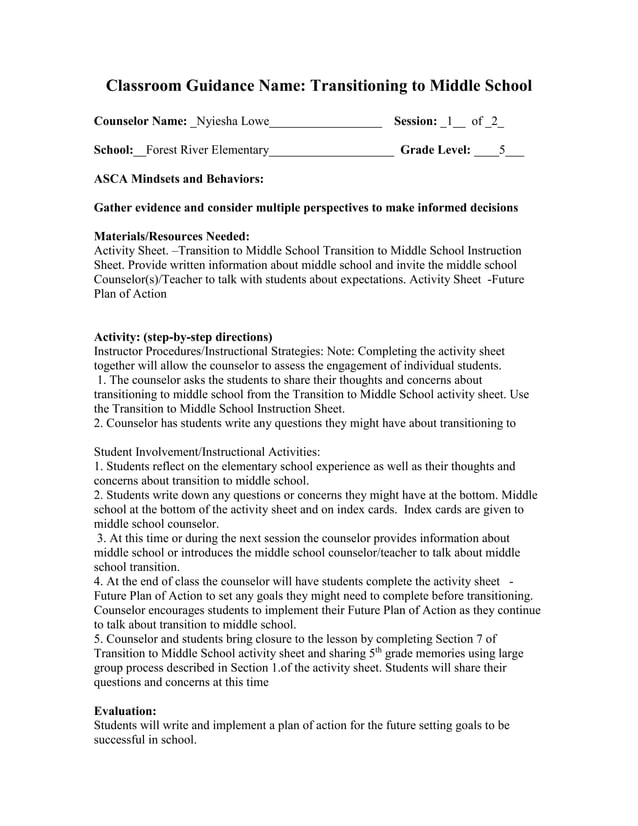 Classroom_Guidance_lesson plans-Completed.doc | Educational Assessment ...