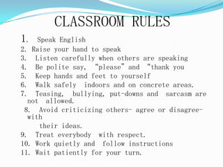 Classroom handbo pdf | PPTX