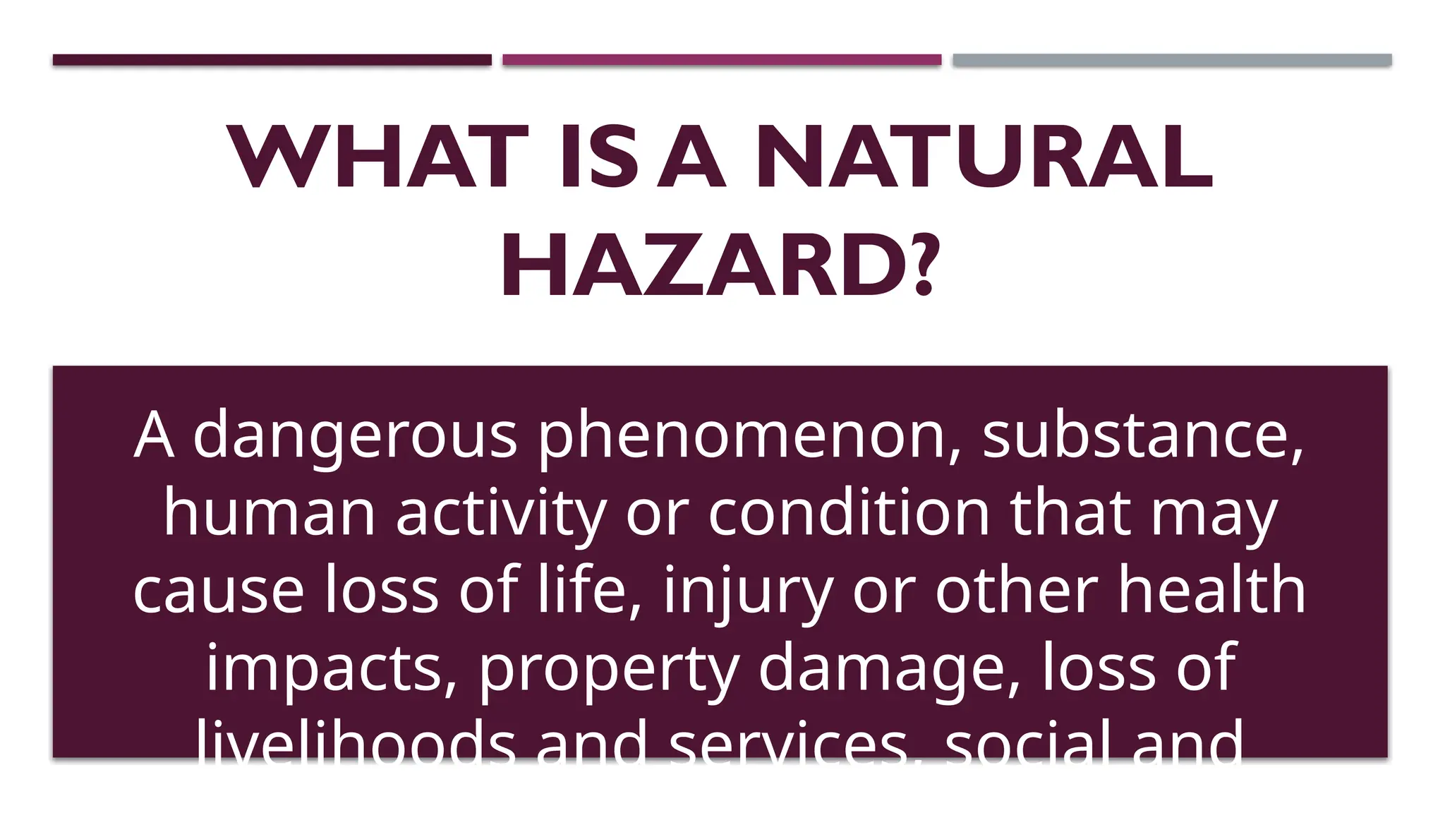 different classifications of CLASSROOM HAZARD | PPT