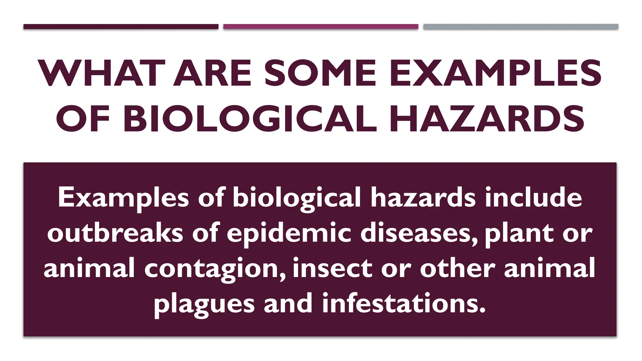 different classifications of CLASSROOM HAZARD | PPT