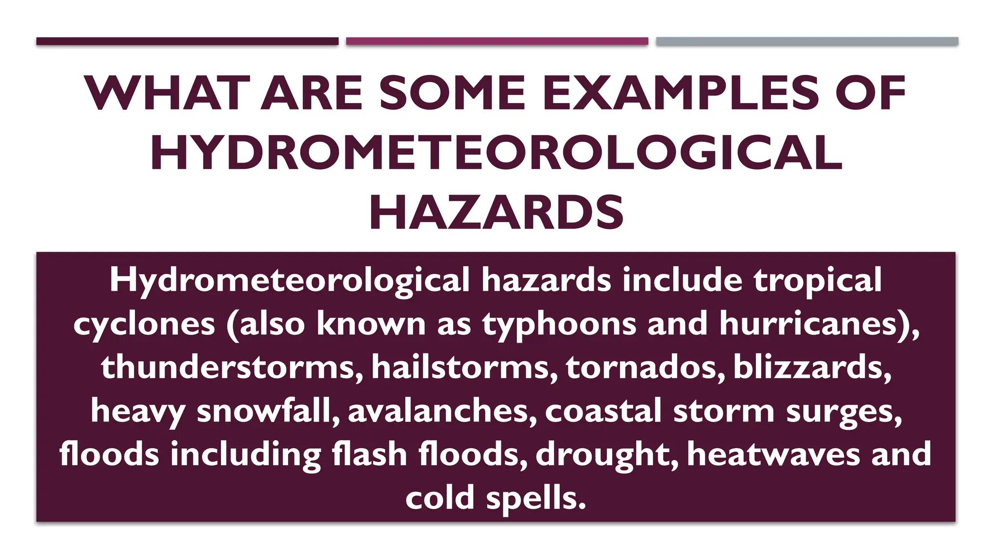 different classifications of CLASSROOM HAZARD | PPT