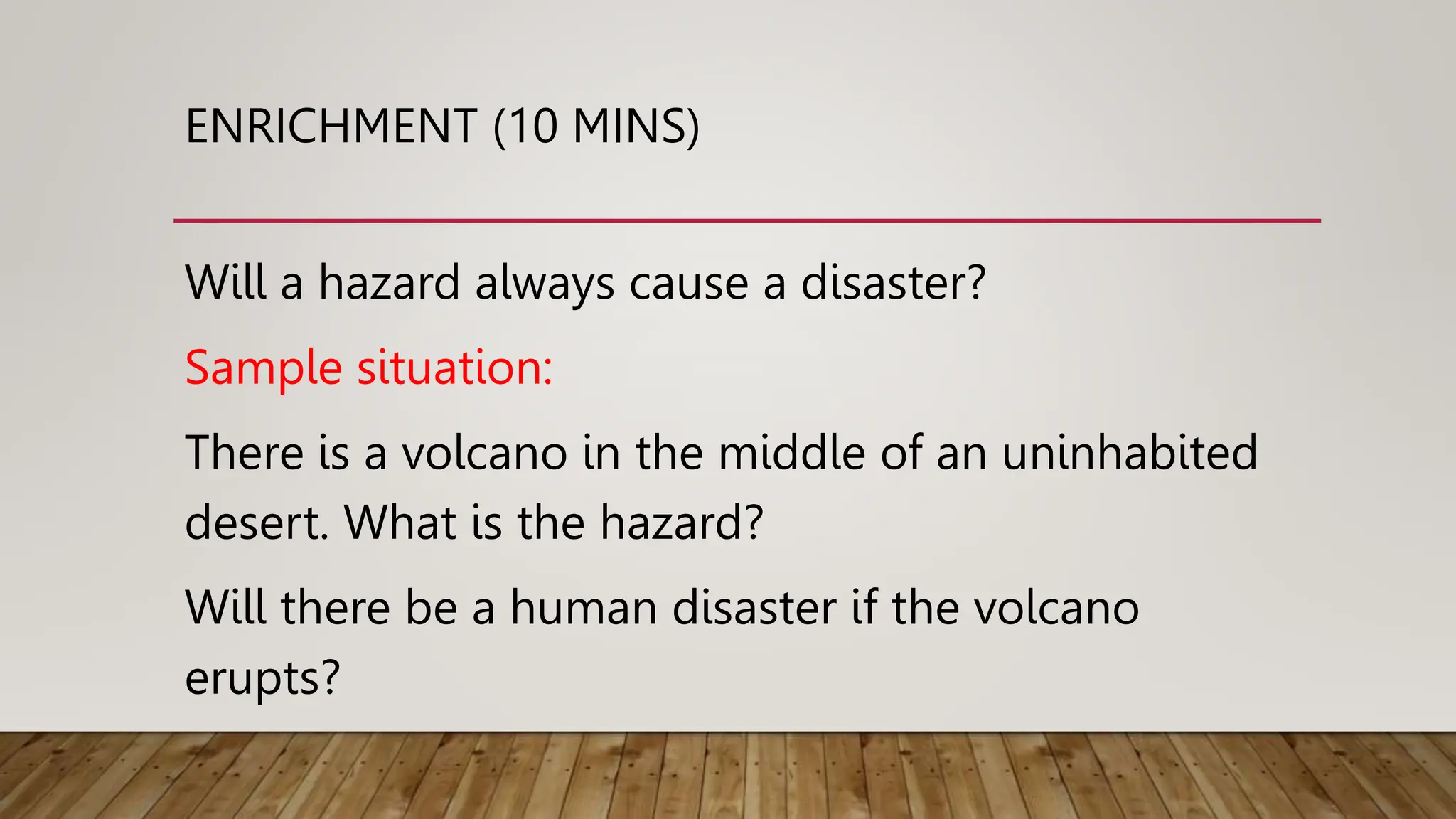 Identifying Classroom Hazards- Disaster Readiness | PPTX