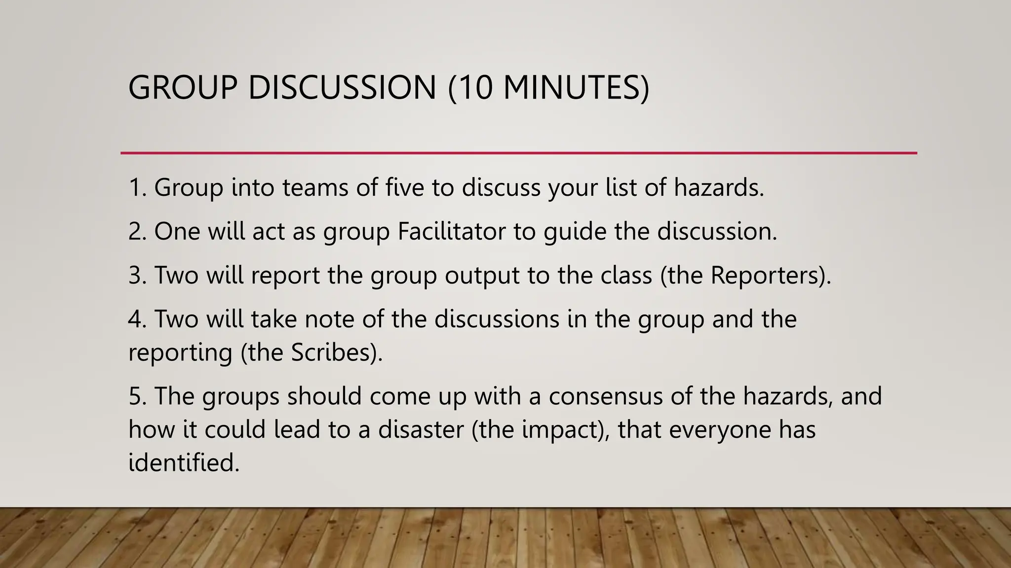 Identifying Classroom Hazards- Disaster Readiness | PPTX
