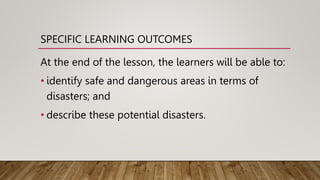 Identifying Classroom Hazards- Disaster Readiness | PPTX