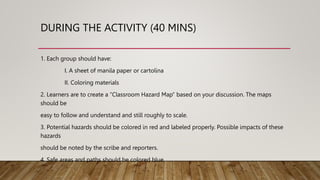 Identifying Classroom Hazards- Disaster Readiness | PPTX