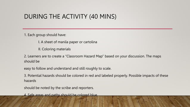 Identifying Classroom Hazards- Disaster Readiness | PPTX