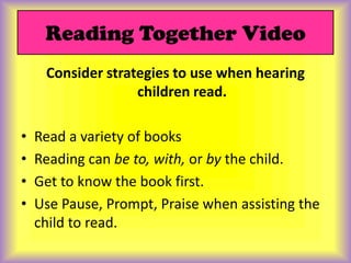 Classroom Helpers - Helping with Reading | PPTX