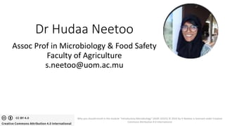 why you should enroll in the module Introductory Microbiology.pptx