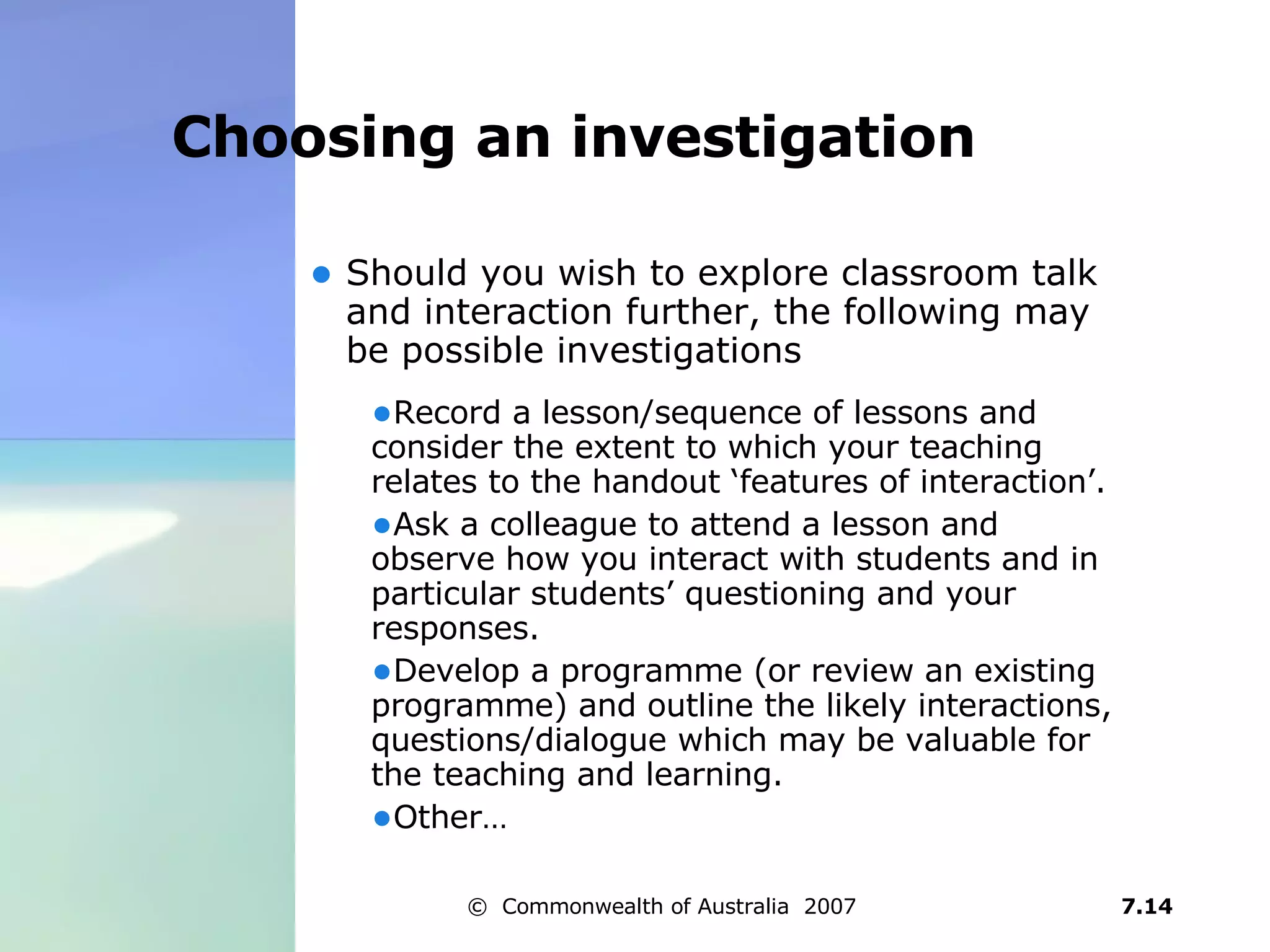 Classroom Interaction | PPT