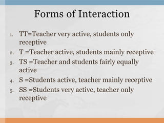 Classroom interaction | PPTX