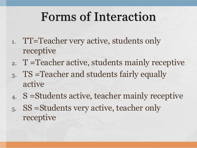 Classroom interaction