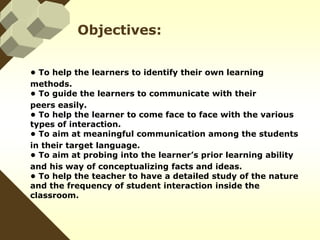 Classroom interaction | PPTX | Education