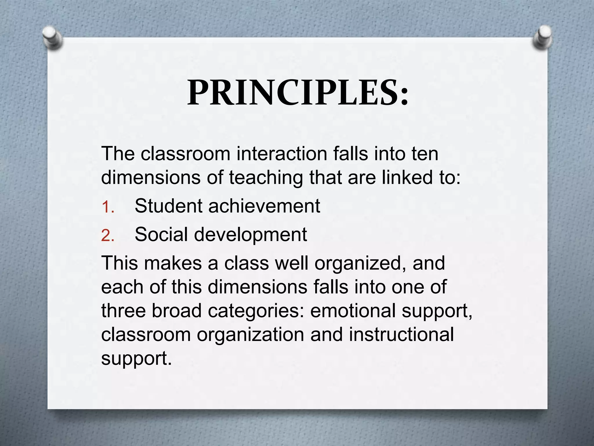 Classroom interaction | PPTX