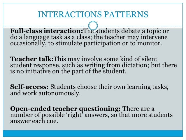 Classroom interaction