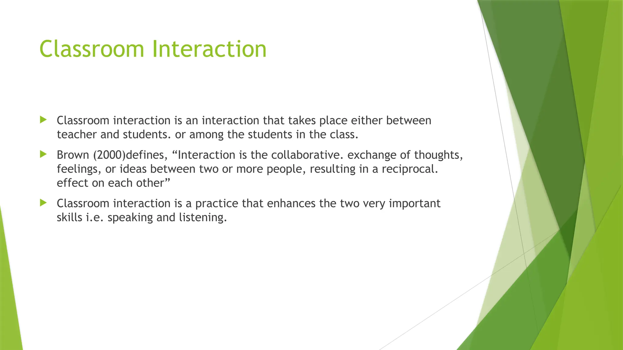 Classroom interaction benefits importance.pptx