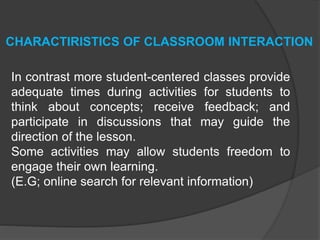 Classroom interaction | PPTX