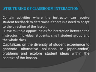 Classroom interaction | PPTX