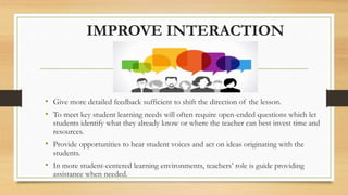 Classroom interactions | PPTX