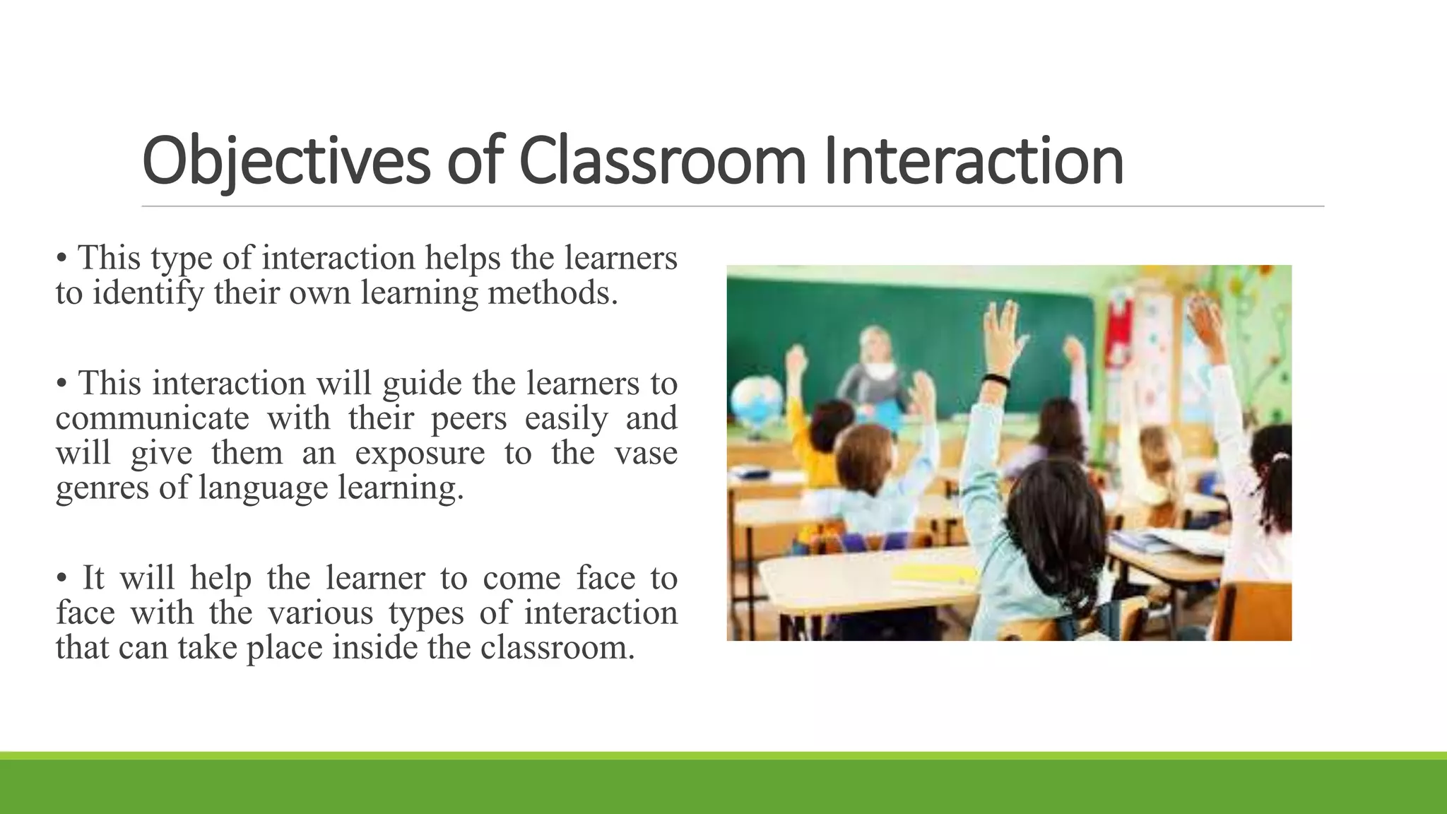 Classroom interactions | PPT