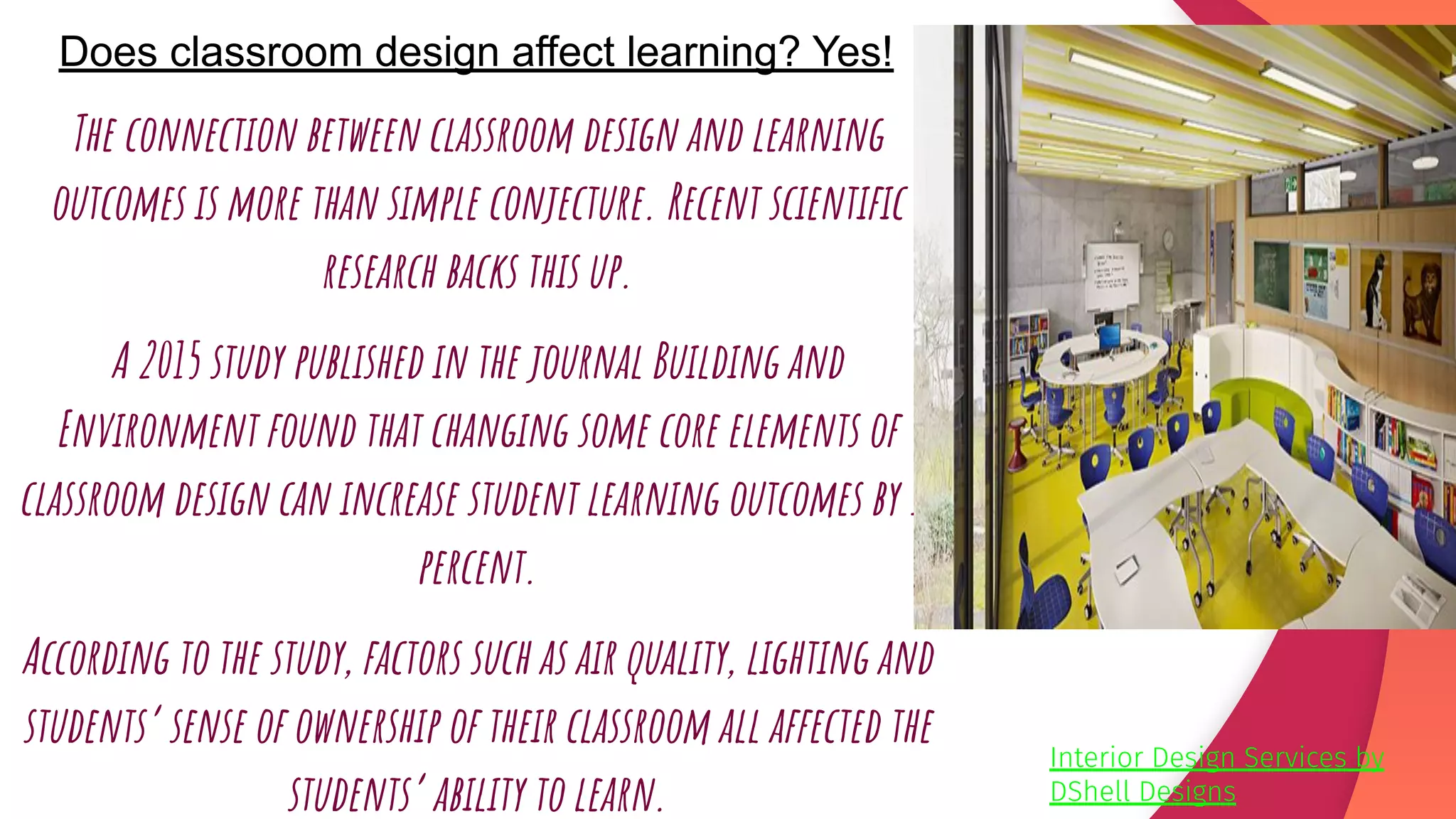 Classroom interior design and decoration | PDF