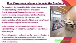 Classroom interior design and decoration | PDF
