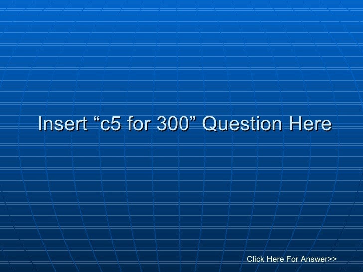 Classroom Jeopardy Rules Classroom Jeopardy Rules