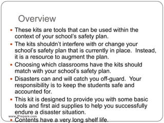 Classroom / Office Emergency Kit | PPT