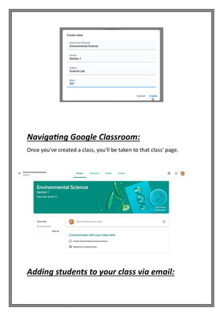 Google Classroom Steps Demonstration By LAKSHYA | PDF
