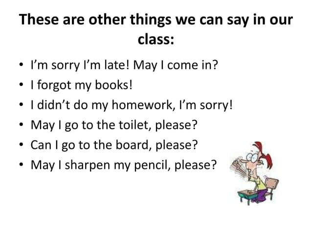 Classroom language