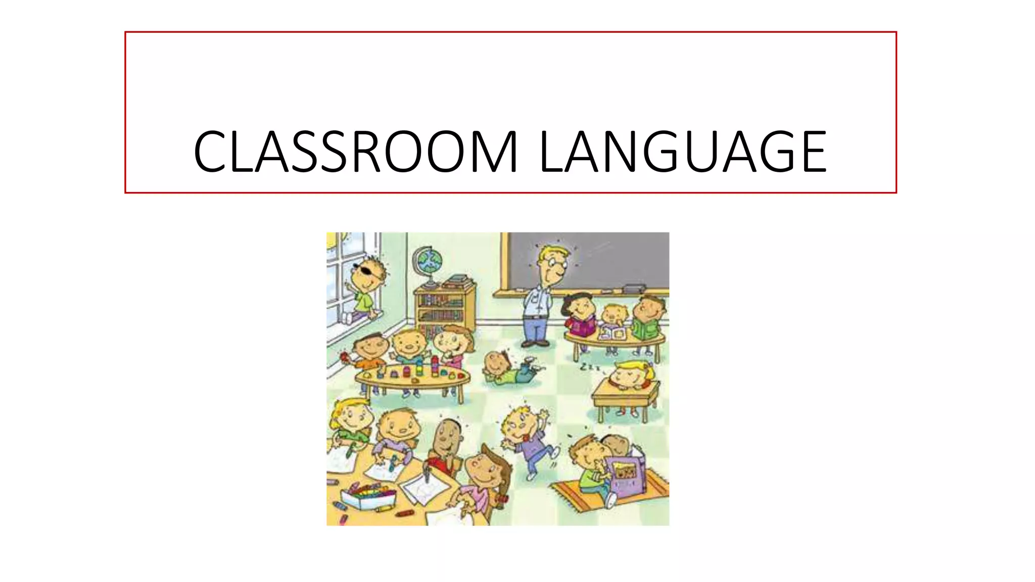 Classroom language | PPTX