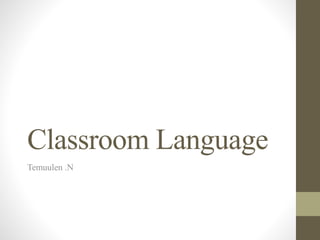 Classroom language | PPTX