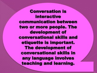 conversations Classroom language | PPT