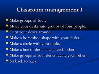 Classroom language classroom management i | PPT