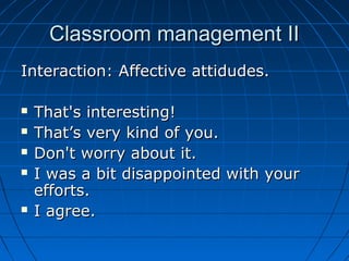 Classroom language classroom management ii | PPT