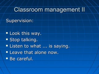 Classroom language classroom management ii | PPT | Homework and Study ...