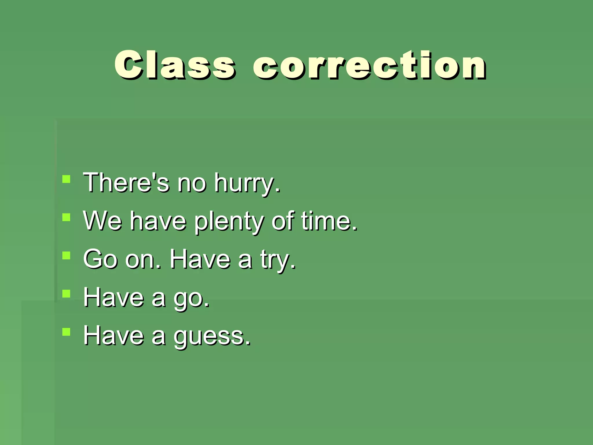 Classroom language error correction | PPT