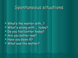 Classroom language spontaneous situations | PPT