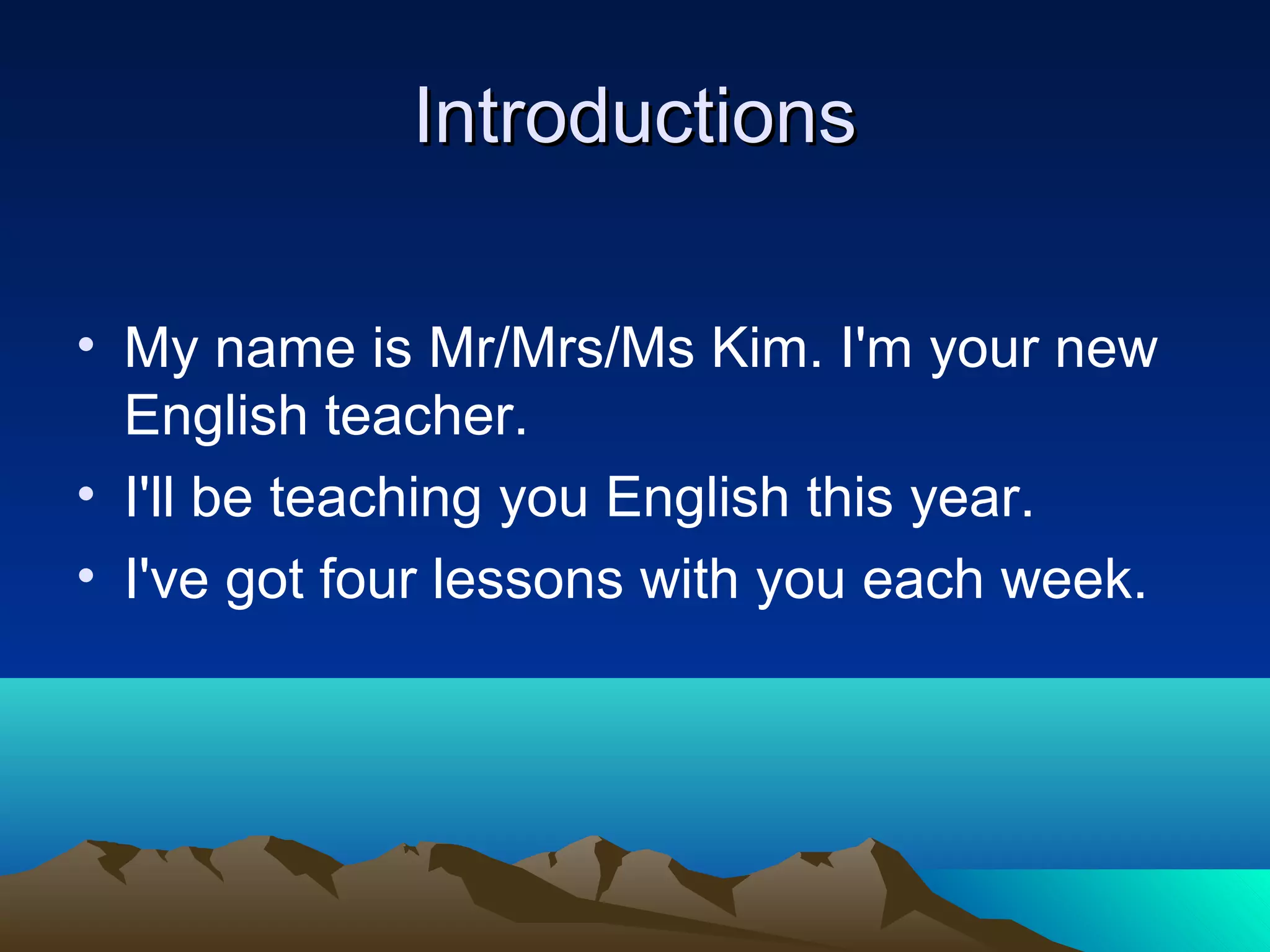Classroom language the beginning of the lesson | PPT