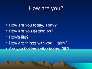 Classroom language the beginning of the lesson | PPT