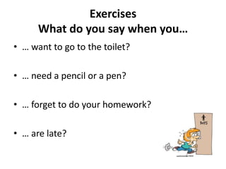 Classroom language 7th grade | PPTX